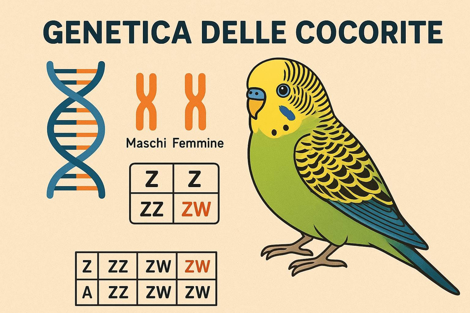 Introduzione alla genetica delle Cocorite - Cocoriti
